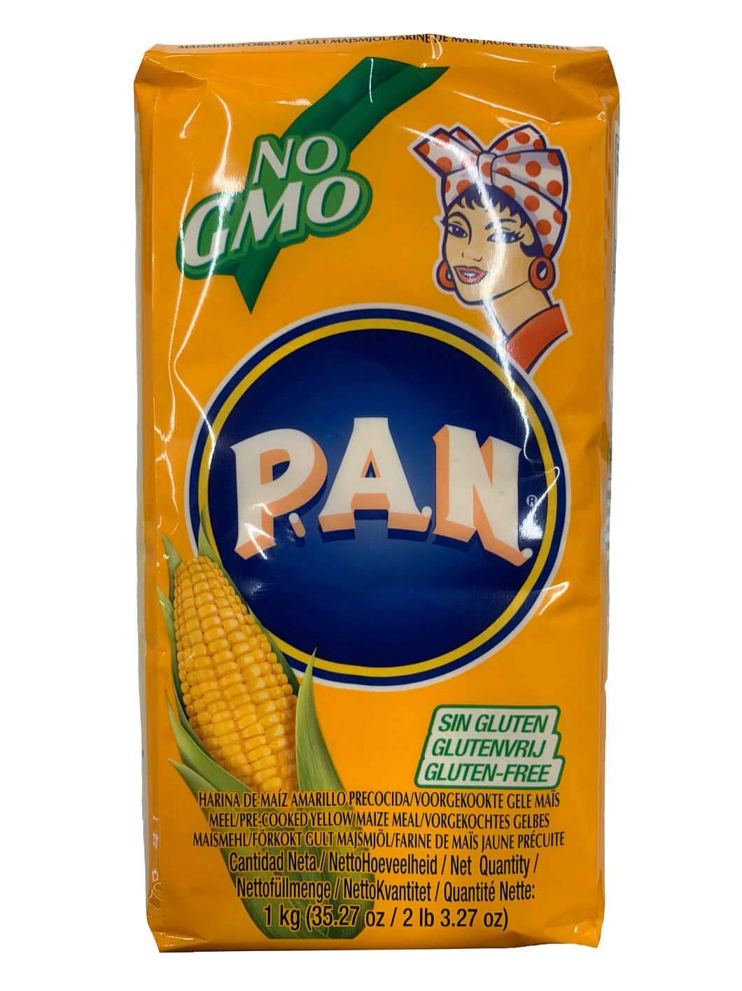 PAN Pre-cooked Yellow Corn Flour - Harina Maiz Amarillo Precocida 1kg ...