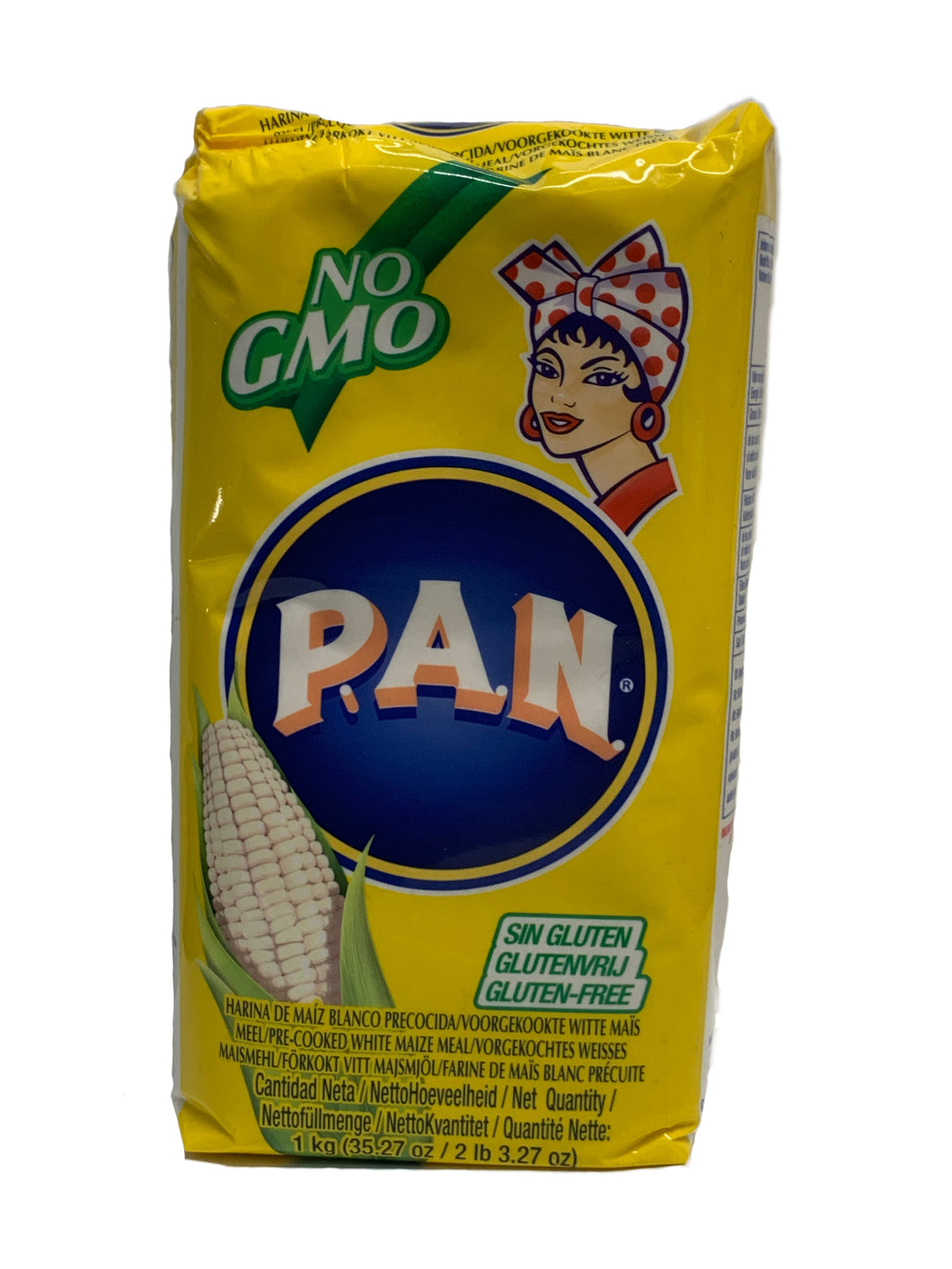 PAN Pre-cooked White Maize Flour - Harina Maiz Blanco Precocida 1kg ...