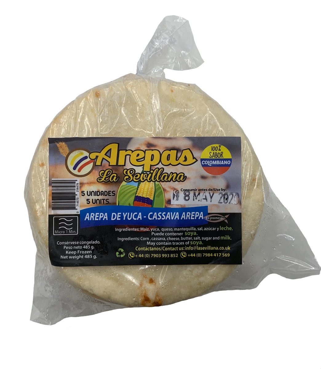 [FROZEN] La Sevillana Cassava Arepas - Arepas de Yuca – Sol Andino ...