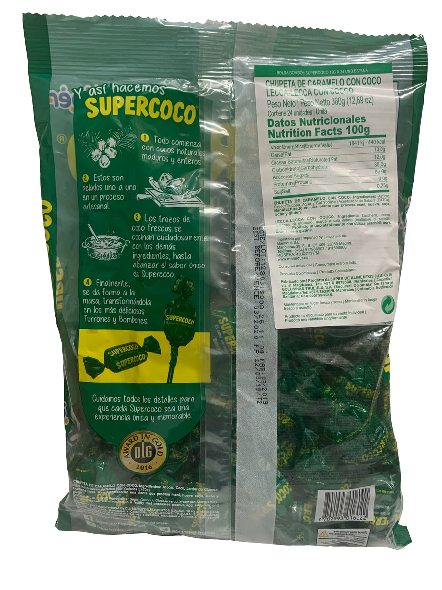 Bombon Supercoco Lollies 24 Pack – Sol Andino Services Uk Ltd